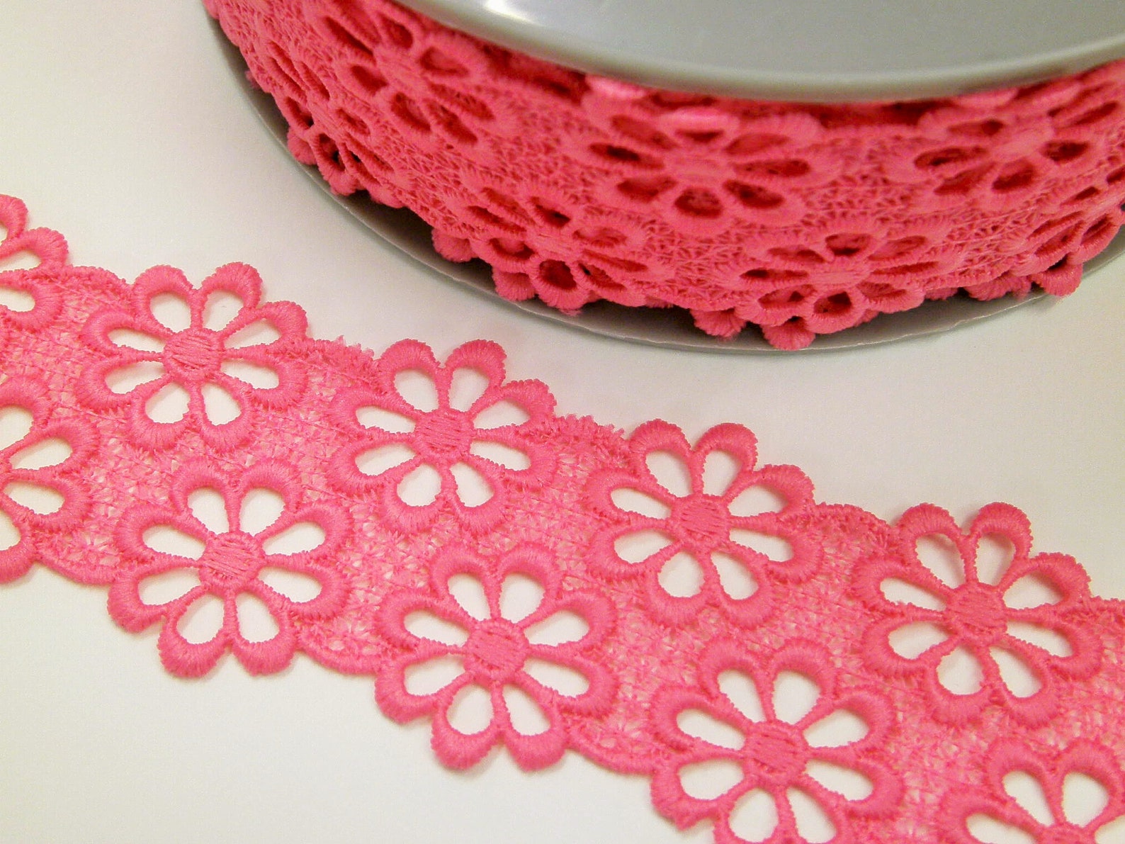 1 M French Lace flower 40 Mm Width - Etsy