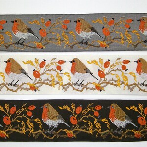 0,5 M Woven Ribbon robin 40 Mm W. - Etsy
