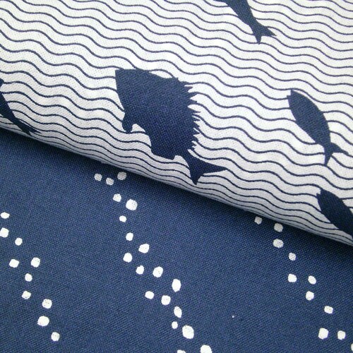 Salmon Fabric Upstream Salmon by Caleb Luke Lin Salmon | Etsy