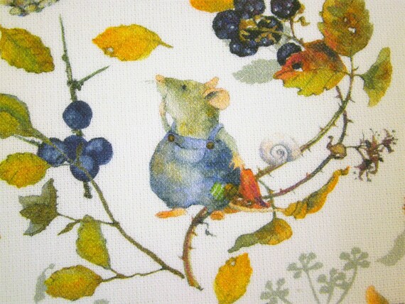 05 M Printed Fabric hedge Mice 145 Cm W. - Etsy Australia