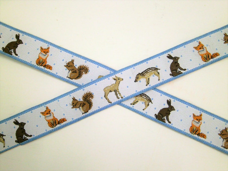 1 M Woven Ribbon animals Junior 16 Mm W. | Etsy