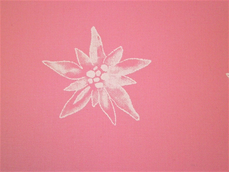 05 M Printed Cotton Fabric edelweiss 150 Cm W. - Etsy