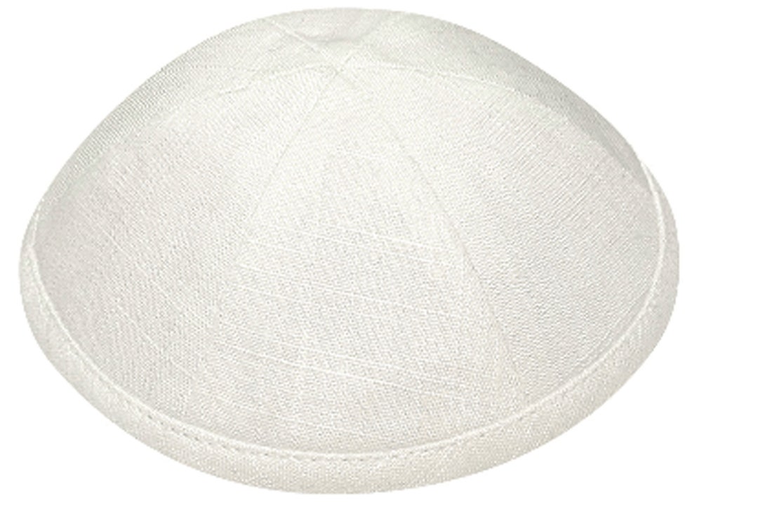 Set of 12 Linen Kippahs: Personalized Jewish Skull Cap With Clips - Etsy