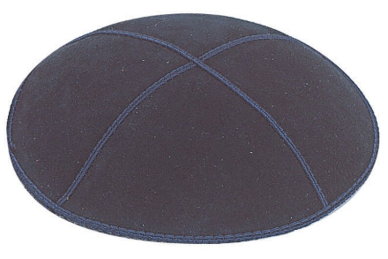 Set of 12 Suede Kippah (many Colors) Jewish Skull Cap for Wedding, Bar ...