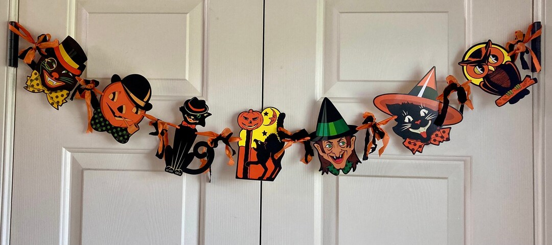 Vintage Inspired Halloween Images Made Into a Banner, Garland ...