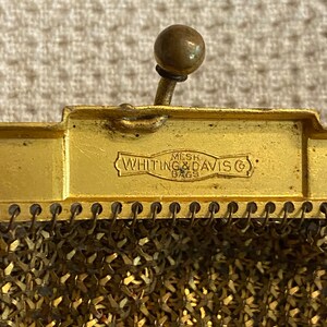 Reticule 1900s Vintage Antique Art Nouveau Deco Vogue Whiting & Davis ...