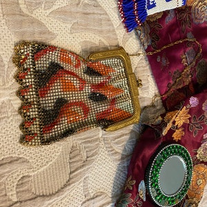 Reticule 1900s Vintage Antique Art Nouveau Deco Vogue Whiting & Davis ...