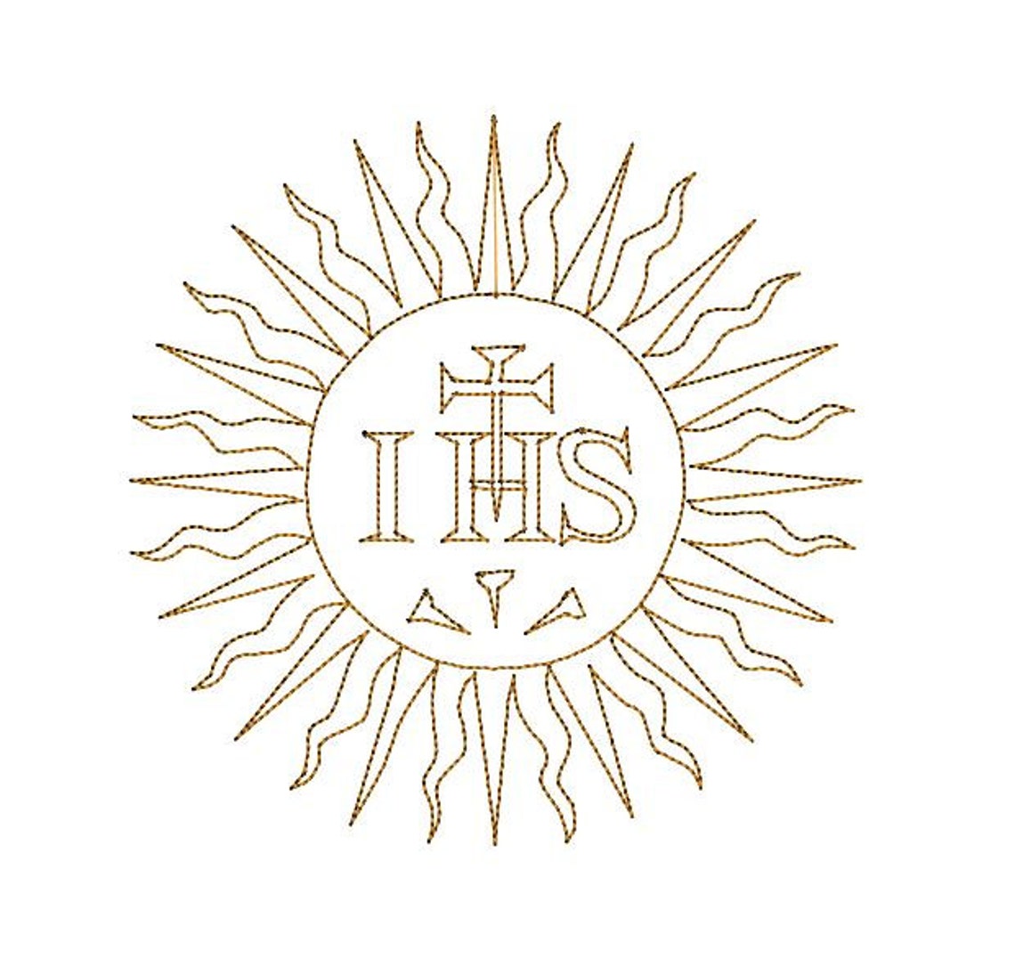 IHS Machine Embroidery Design in Multiple Sizes. IHS Baptism - Etsy