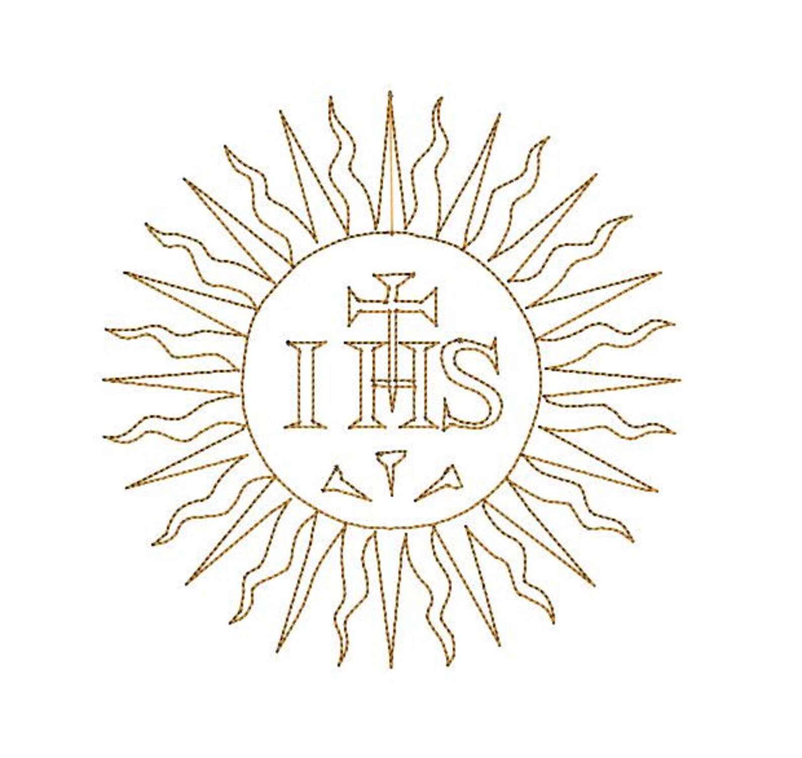 IHS Machine Embroidery Design in Multiple Sizes. IHS Baptism - Etsy UK