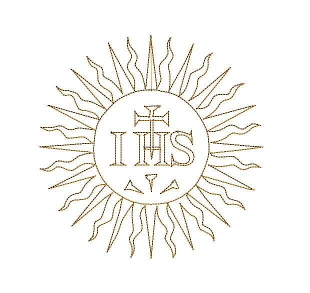 IHS Machine Embroidery Design in Multiple Sizes. IHS Baptism - Etsy UK