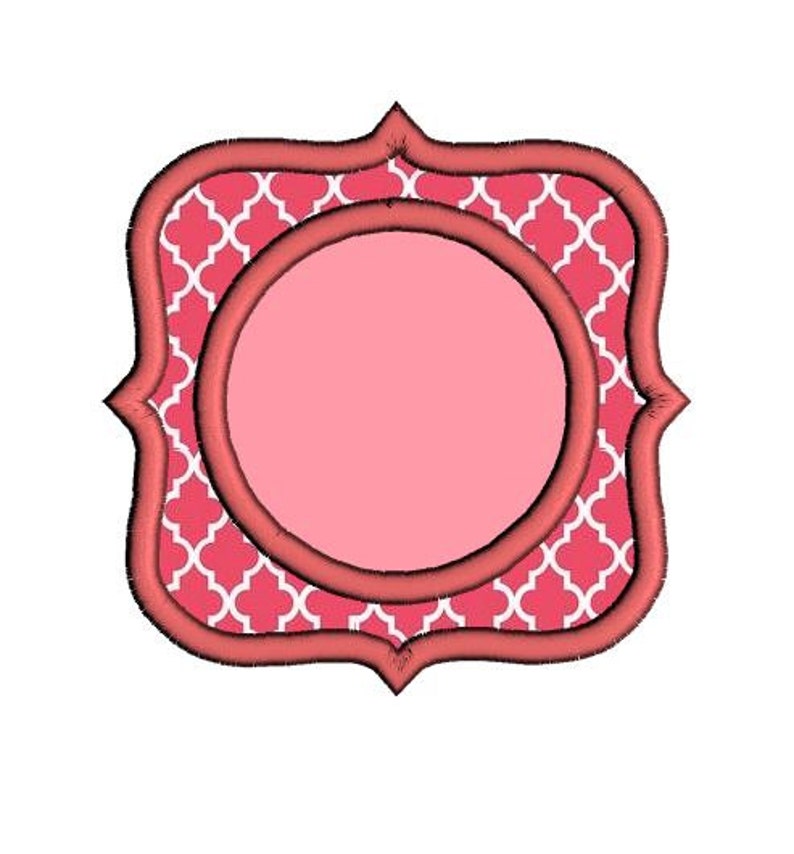 Double Quatrefoil Applique Monogram Frames in Multiple Sizes. - Etsy