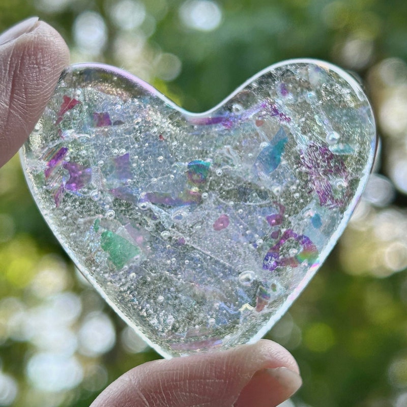Fused Glass Heart - Etsy