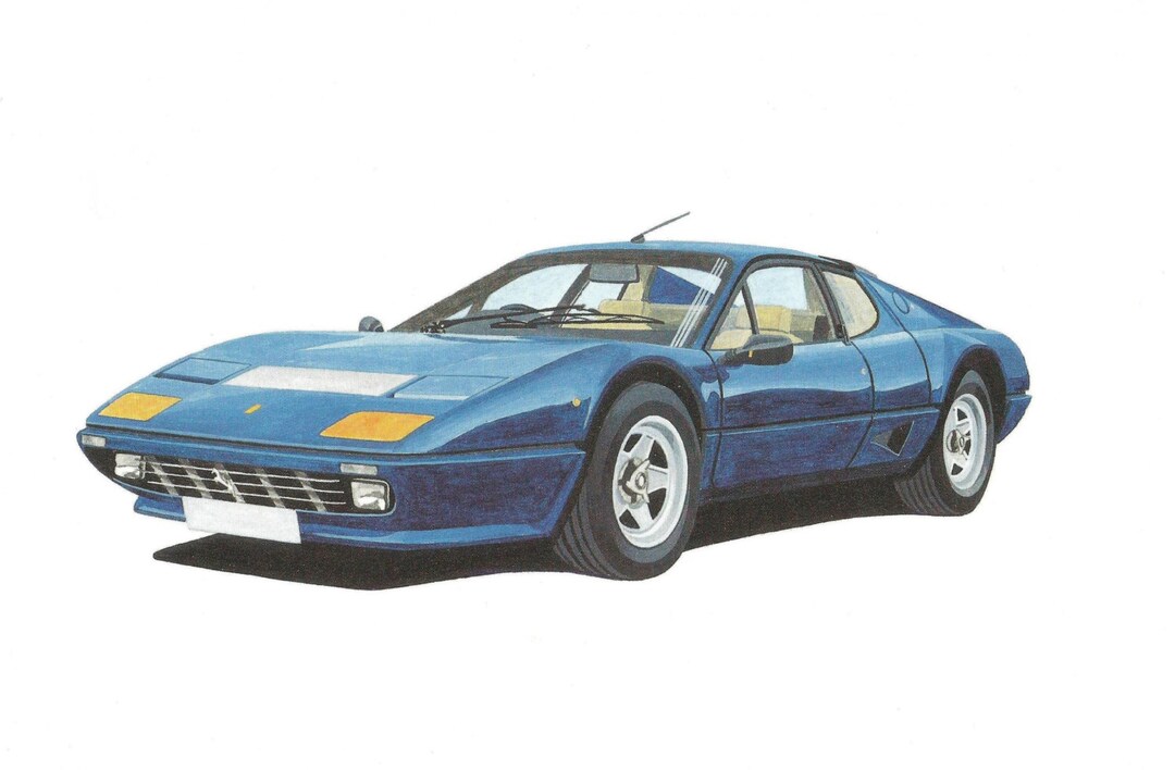 Limited Edition Print of a Ferrari 512 Bbi Berlinetta Boxer From an ...