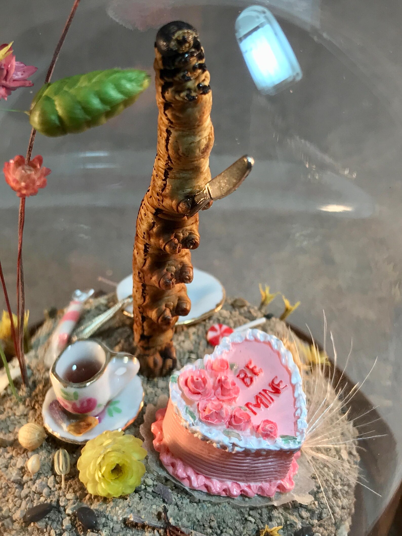 Valentine Caterpillar, Medium Miniature Insect Diorama - Etsy
