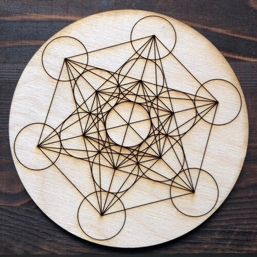 Metatron's Cube Crystal Grid Sacred Geometry Grid - Etsy