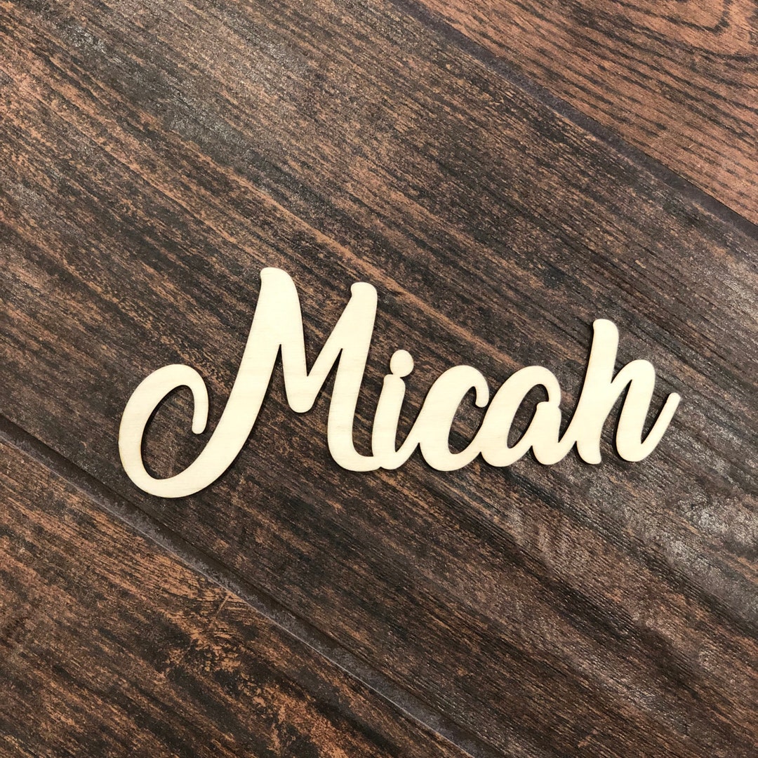Custom Wood Script Sign Personalized Wall Decor Wooden Cake Topper ...