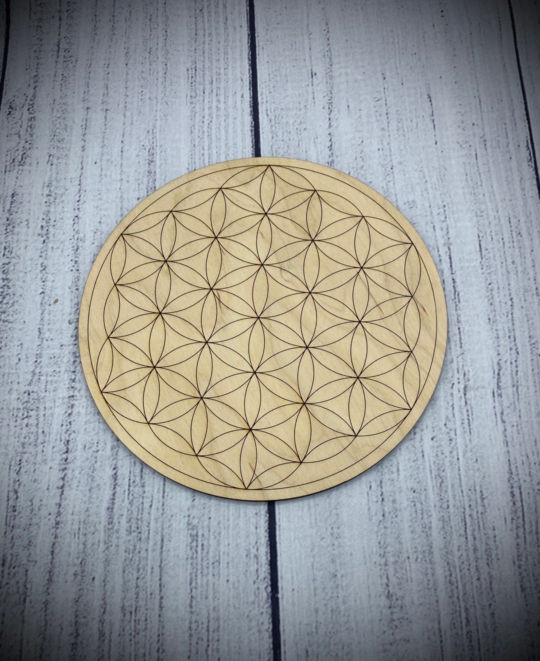 Flower of Life Crystal Grid | Sacred Geometry Altar Decor ...