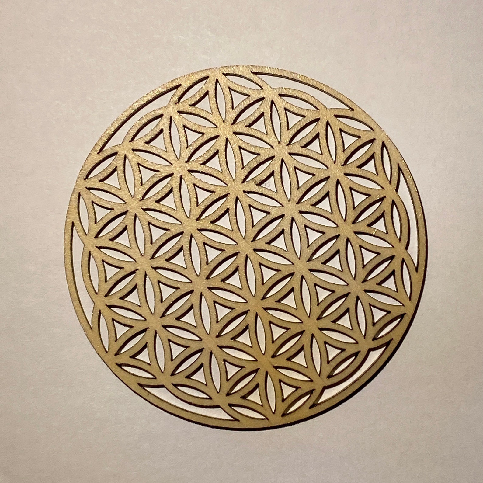 Crystal Grid Flower of Life Gold Flower of Life Crystal Grid - Etsy