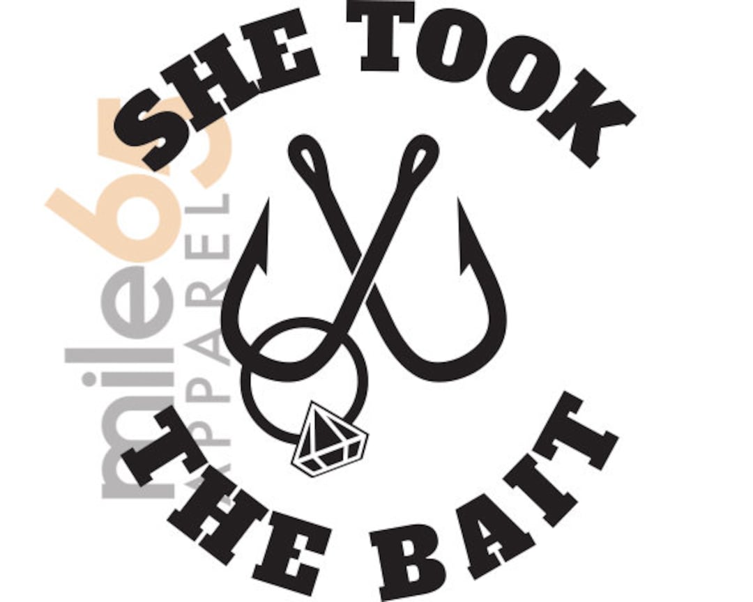 Fishing She Took the Bait Bride Design - SVG, Illustrator, PNG, and PDF ...