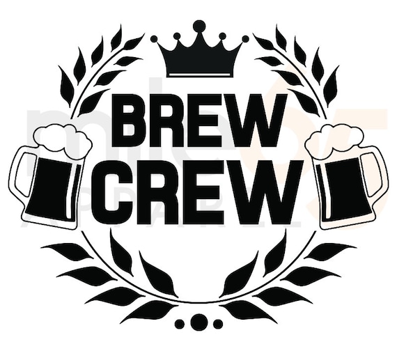 Brew Crew Design SVG Illustrator or PDF File | Etsy España