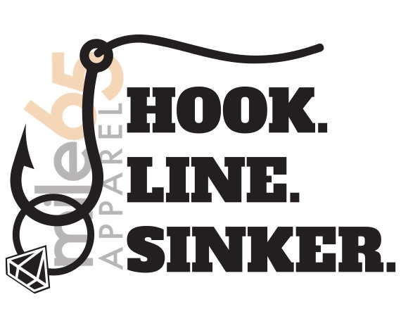 Hook Line Sinker Bride Design - SVG, Illustrator, PNG, and PDF File - Etsy