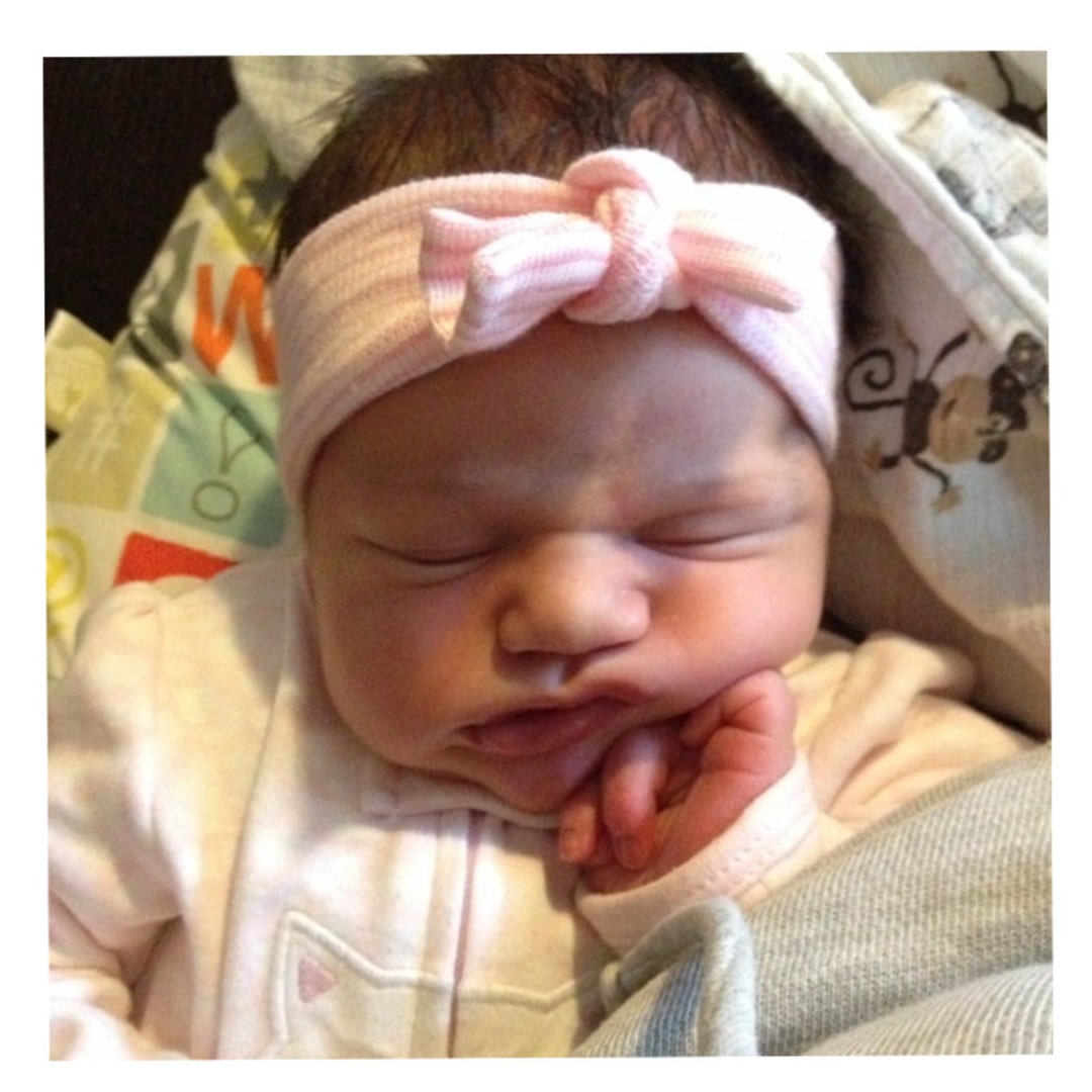 Hospital Newborn Headband, Choice of One Mini Headband, Newborn's First ...
