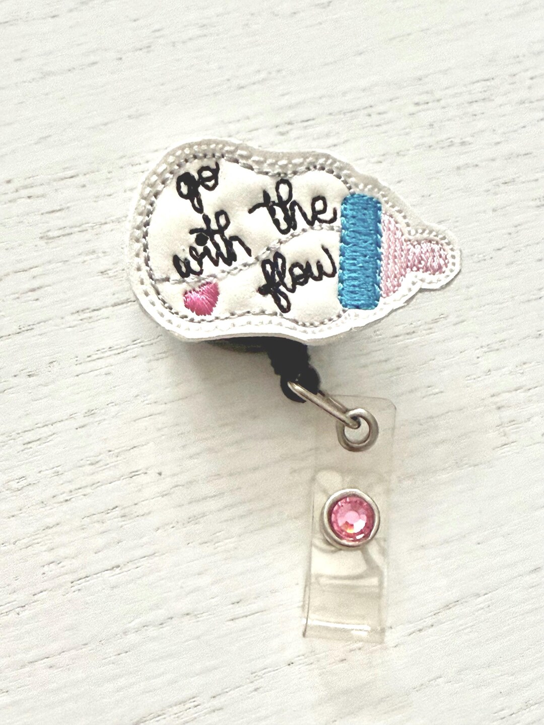 Go With the Flow Retractable Badge Holder. Hospital ID Holder is Great ...