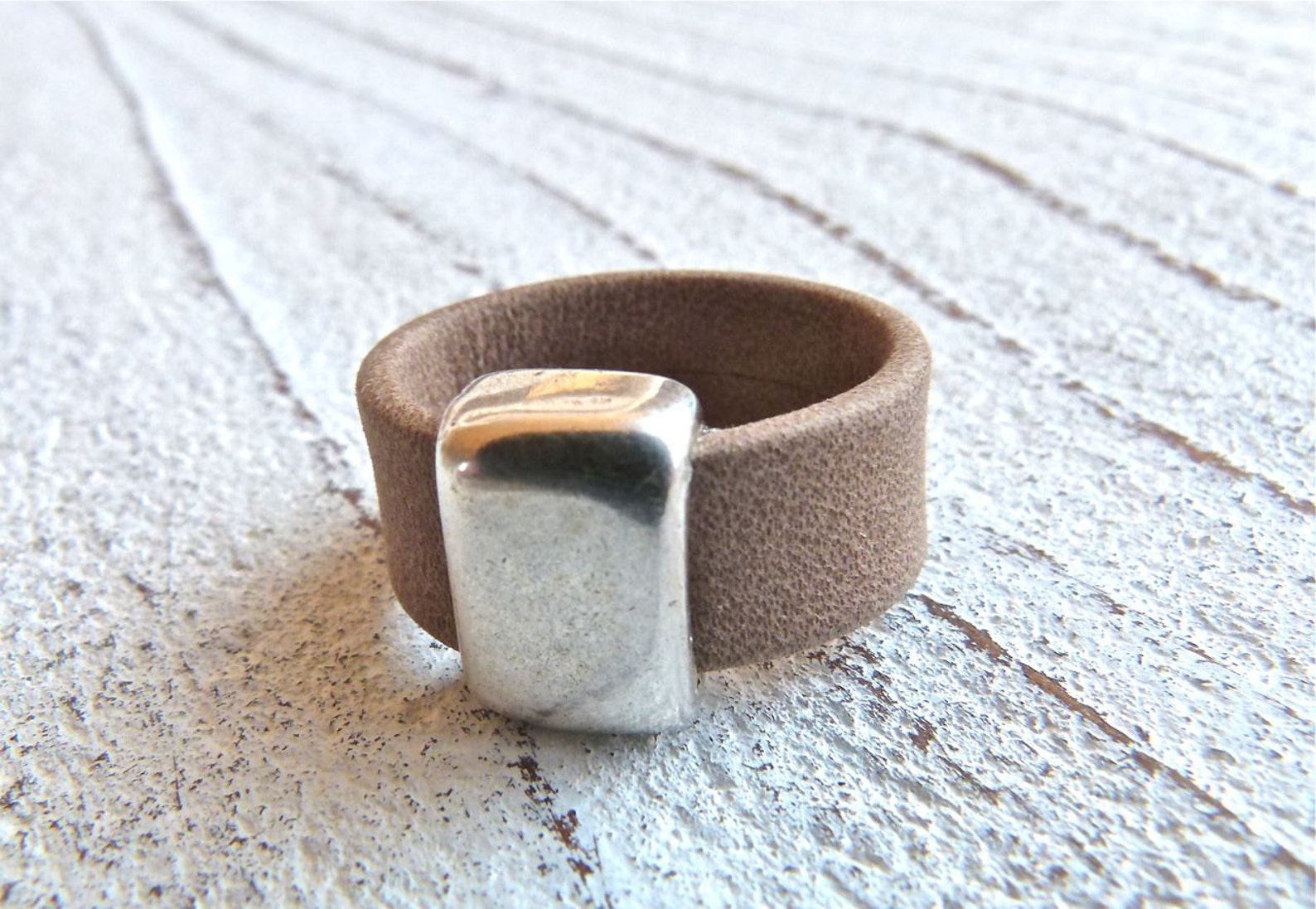 Leather Ring 39, Ladies Ring, Ring for Women,boho Chic, Gypsy Ring ...