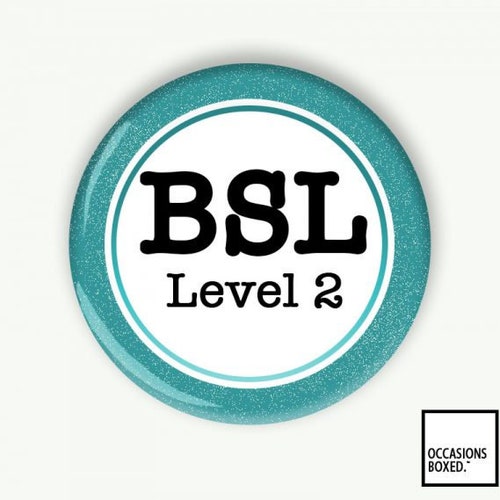 I Sign BSL Deaf Hard of Hearing Sign Language Pin Badge - Etsy UK