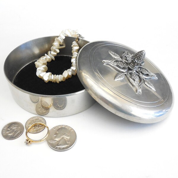 Pewter Jewelry Box - Etsy