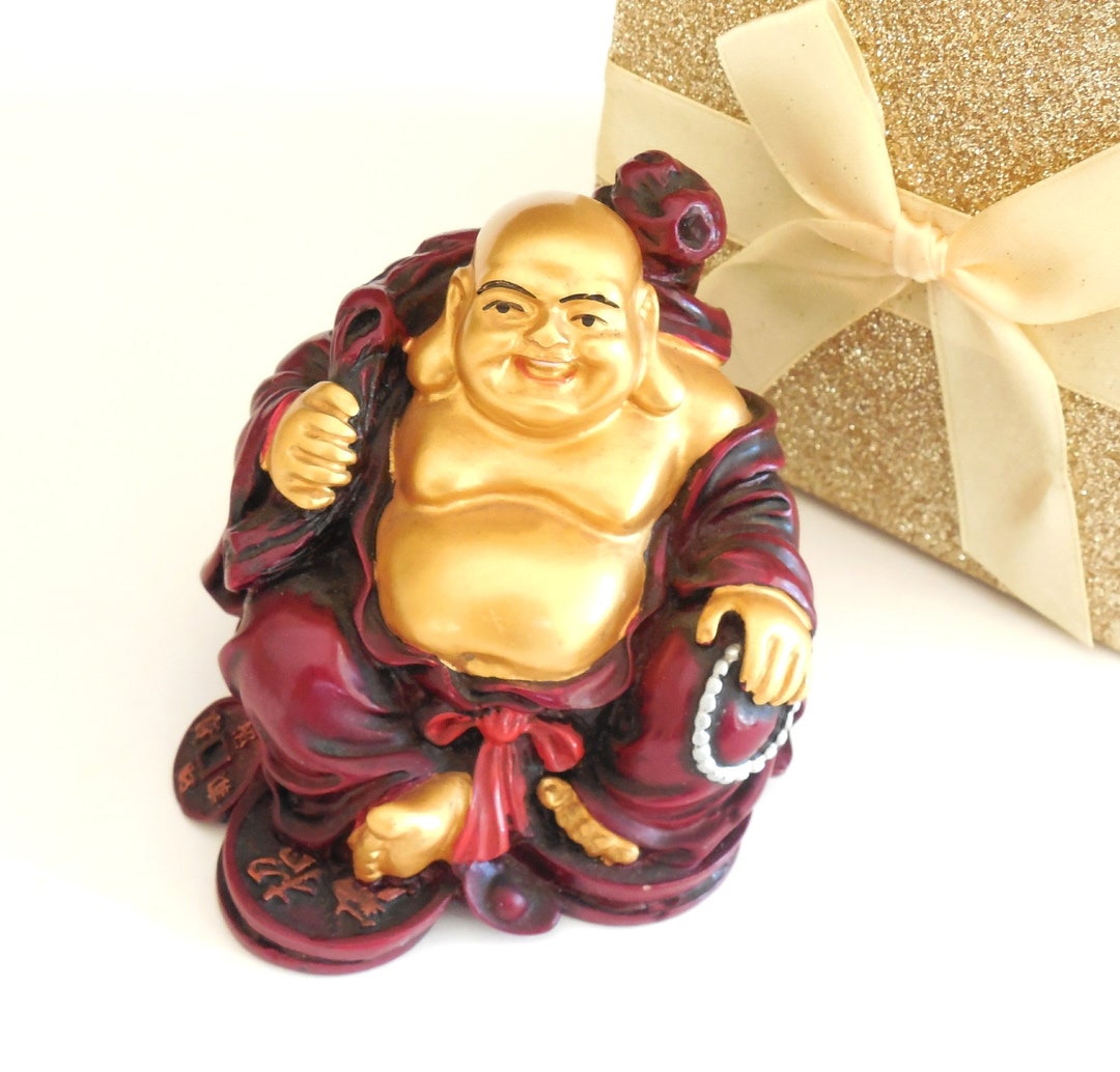 Happy Buddha Statue, Sitting Ho Tai Laughing Buddha, Japanese Home Feng ...