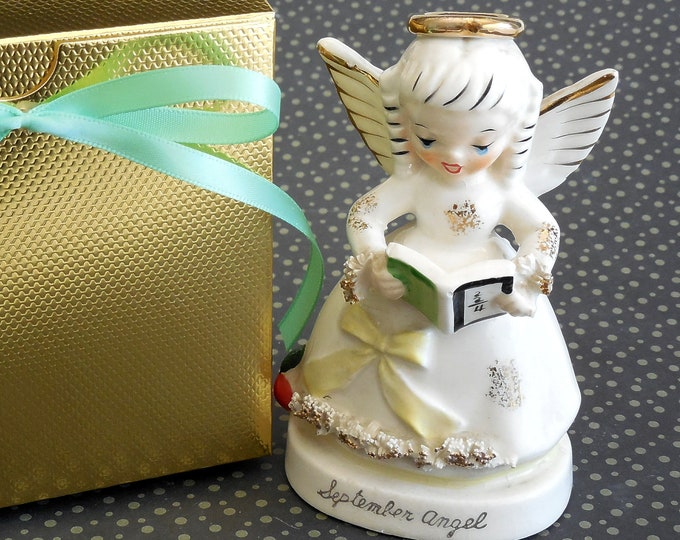 Napco Birthday Angel September Figurine 1950s C1369 Cake Topper Excel ...