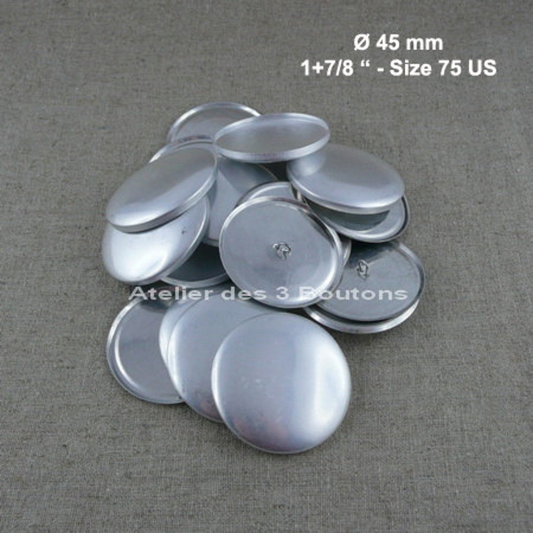 10 Botones para Forrar 45 mm - Etsy España