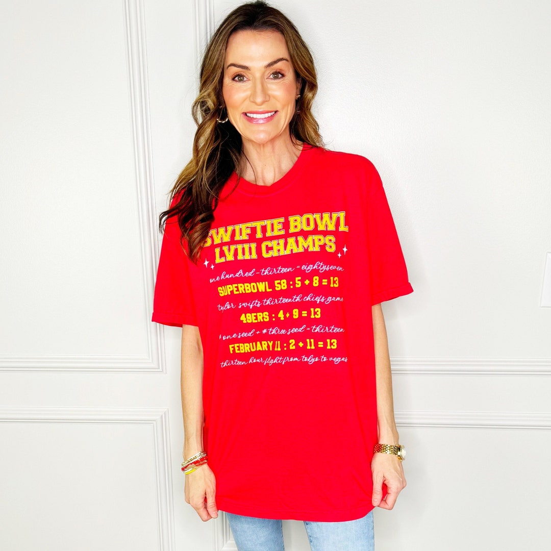 Swiftie Bowl 13 Youth & Adult Tee, Swiftie, KC Football, in My Champs ...