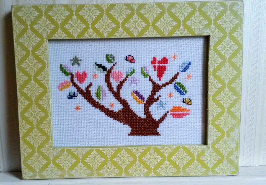 Tree of Love PDF Cross Stitch Pattern - Etsy