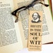 William Shakespeare Wood Bookmark - Eco Friendly - Literary Gift ...