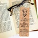 Mark Twain Bookmark Birch Wood Bookmark Eco Friendly Literary Gift ...