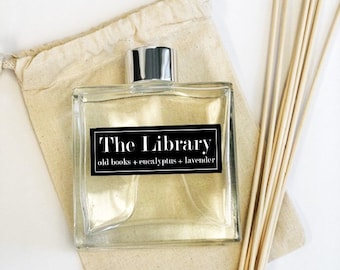 Book Lover 7oz Reed Diffuser Set Lavender Lemon - Etsy