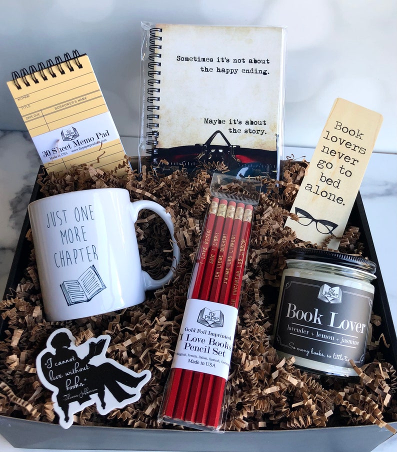 The Ultimate Book Lovers Boxed Gift Set - Care Package -literary and ...