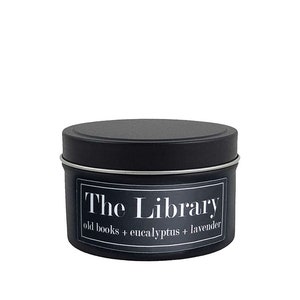 The Library Soy Candle - Old Books + Eucalyptus + Lavender as Seen on ...