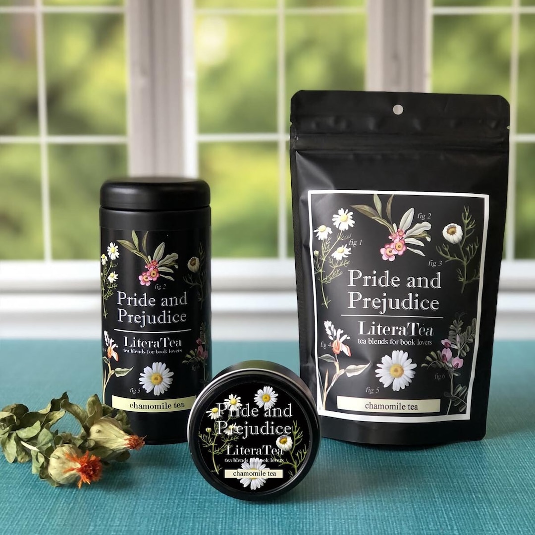 Pride and Prejudice Chamomile Tea for Jane Austen Fans and Book Lovers ...
