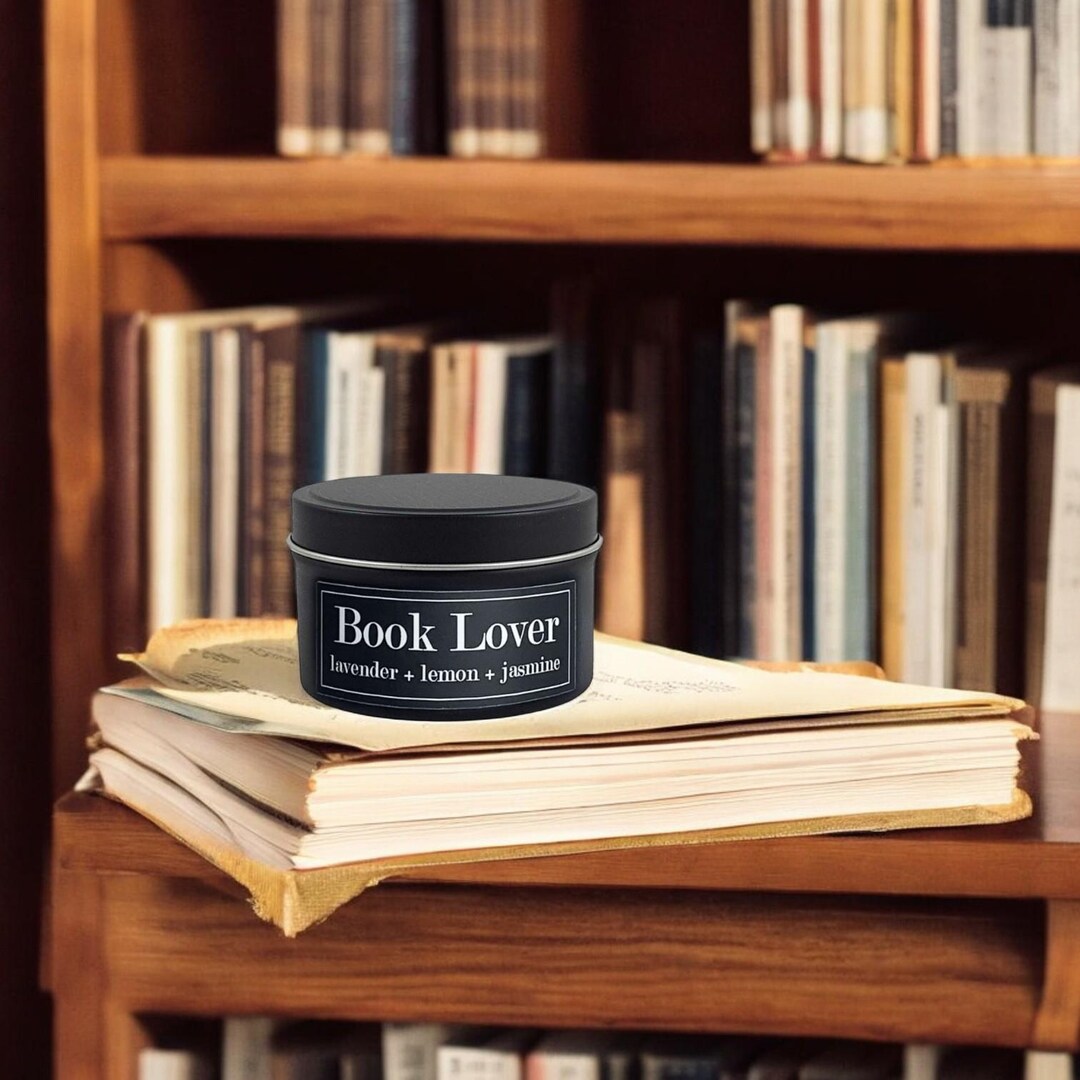 Book Lover 4oz Candle - Lavender + Lemon + Jasmine - Etsy