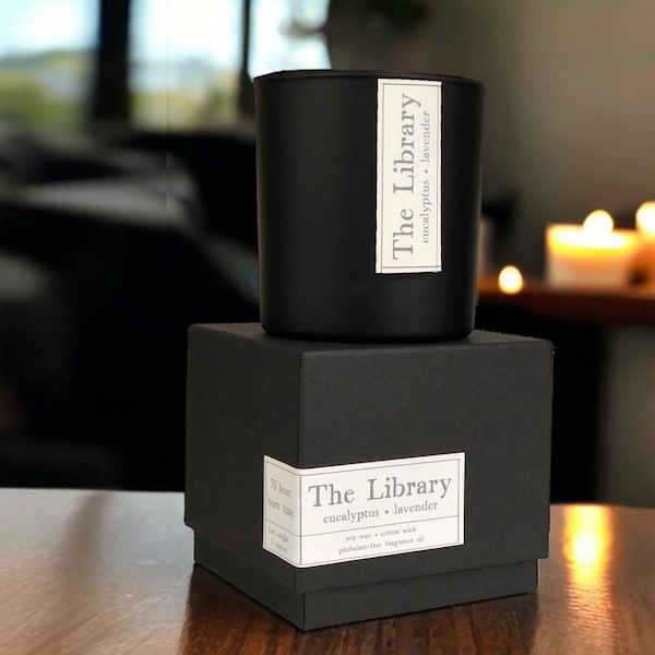 Library Candle - Etsy