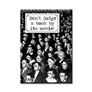 Don't Judge a Book by It's Movie FRIDGE MAGNET - Etsy