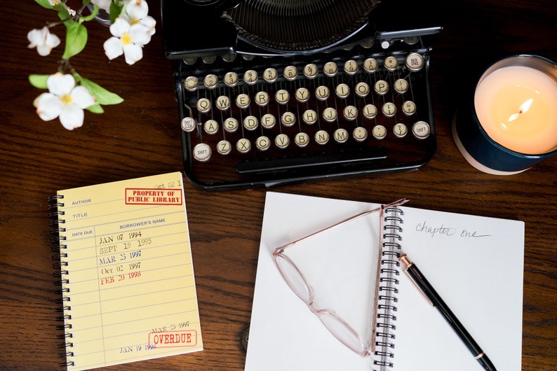 Library Card 80 Page Note Book Book Lover Gifts Literary | Etsy