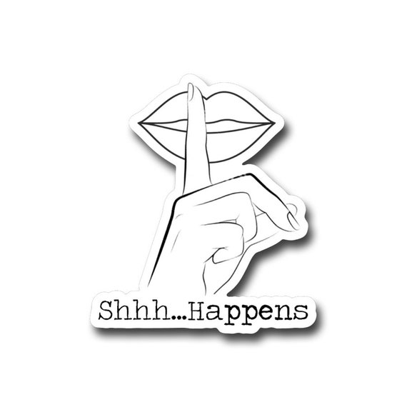 Shhh.....happens 3 Vinyl Sticker Laptop Decal Water - Etsy