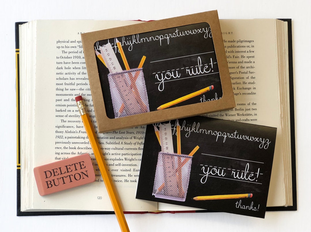 You Rule! - Set of 8 Thank You Cards - Thank You Notes for Teachers ...
