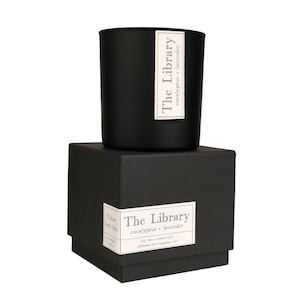 The Library Soy Candle - Old Books + Eucalyptus + Lavender as Seen on ...
