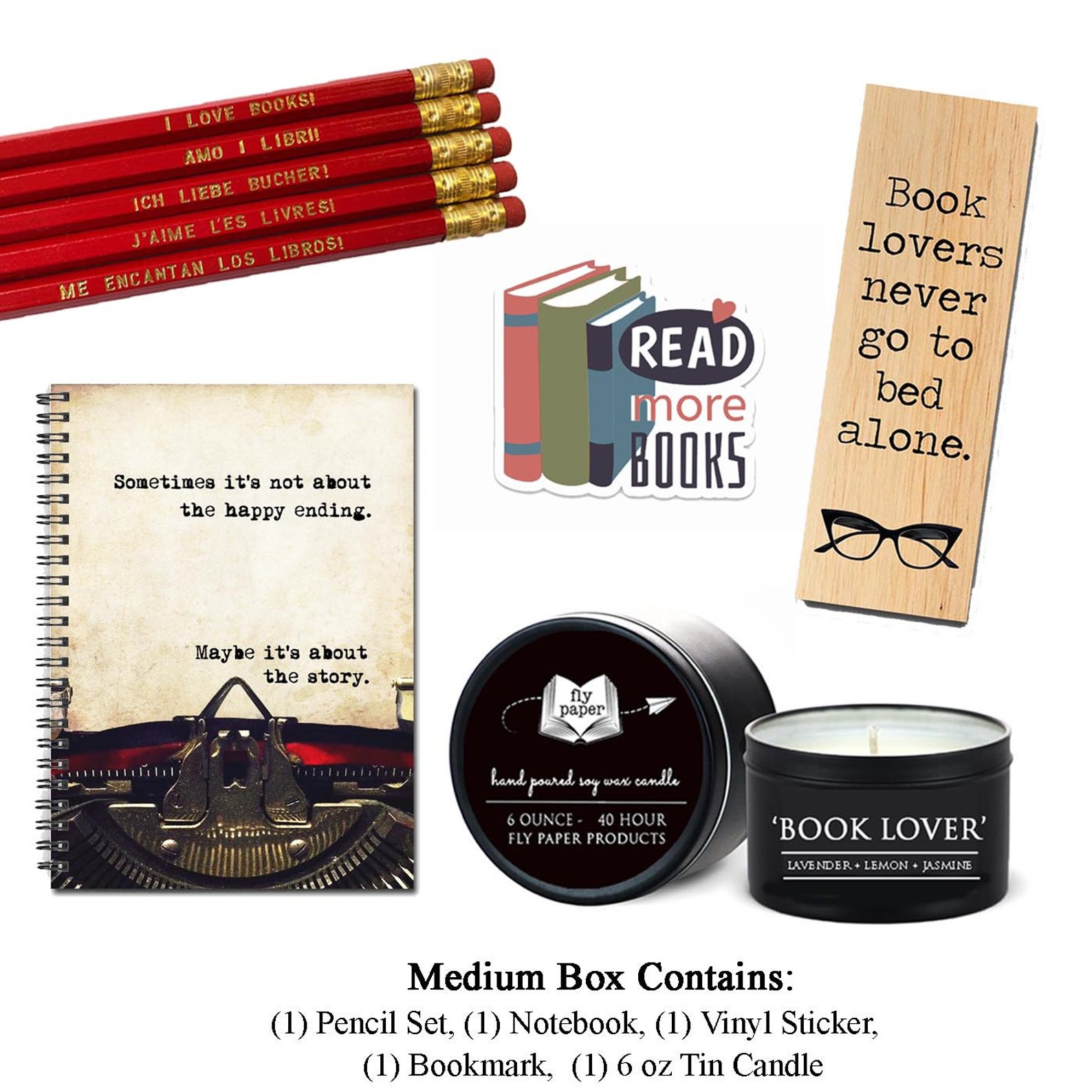The Ultimate Book Lovers Boxed Gift Set Care Package - Etsy