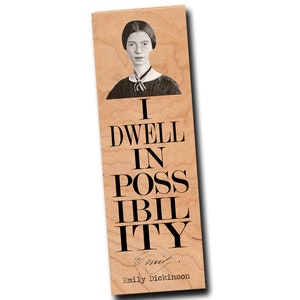 Emily Dickinson Bookmark: Cherry Wood Literary Gift - Etsy